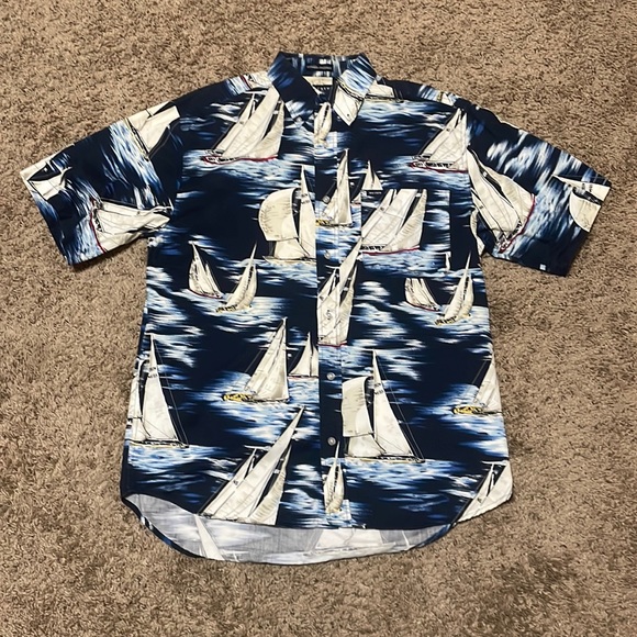 Ivy Crew | Shirts | Ivy Crew Mens Medium Blue White Nautical Sailboat ...